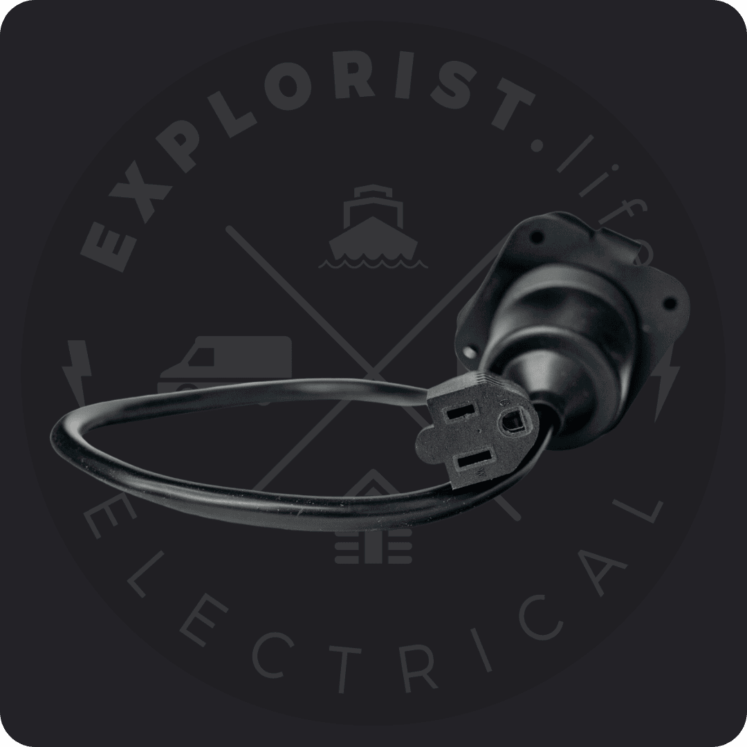 15 Amp Shore Power Inlet with 18-Inch Extension Cord - EXPLORIST.life
